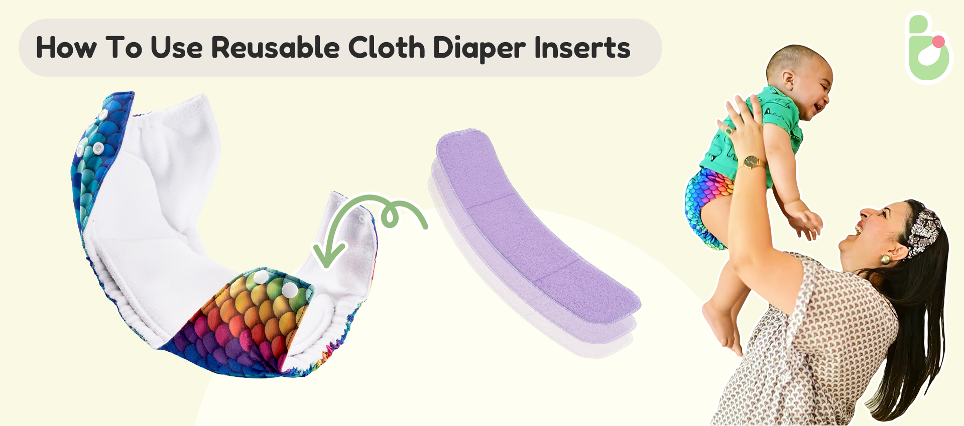 How To Use Reusable Cloth Diaper Inserts – babylux